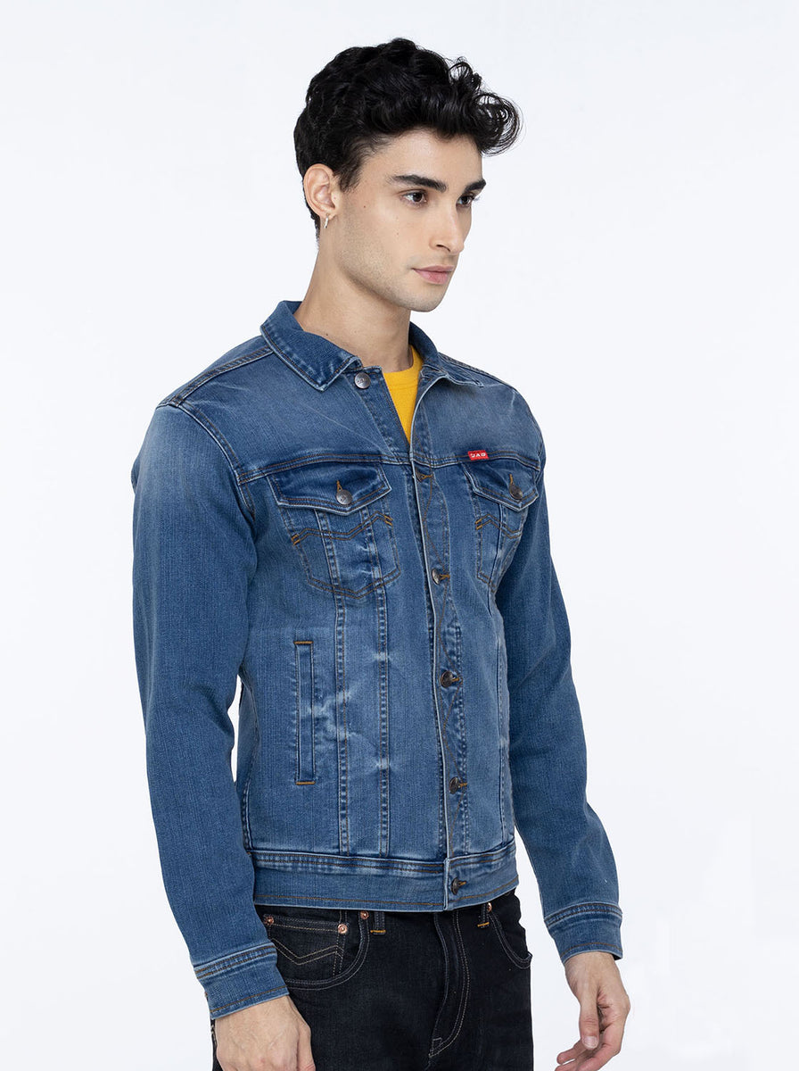 Jag Men's Denim Jacket Stretch in Light Wash – Jag Jeans