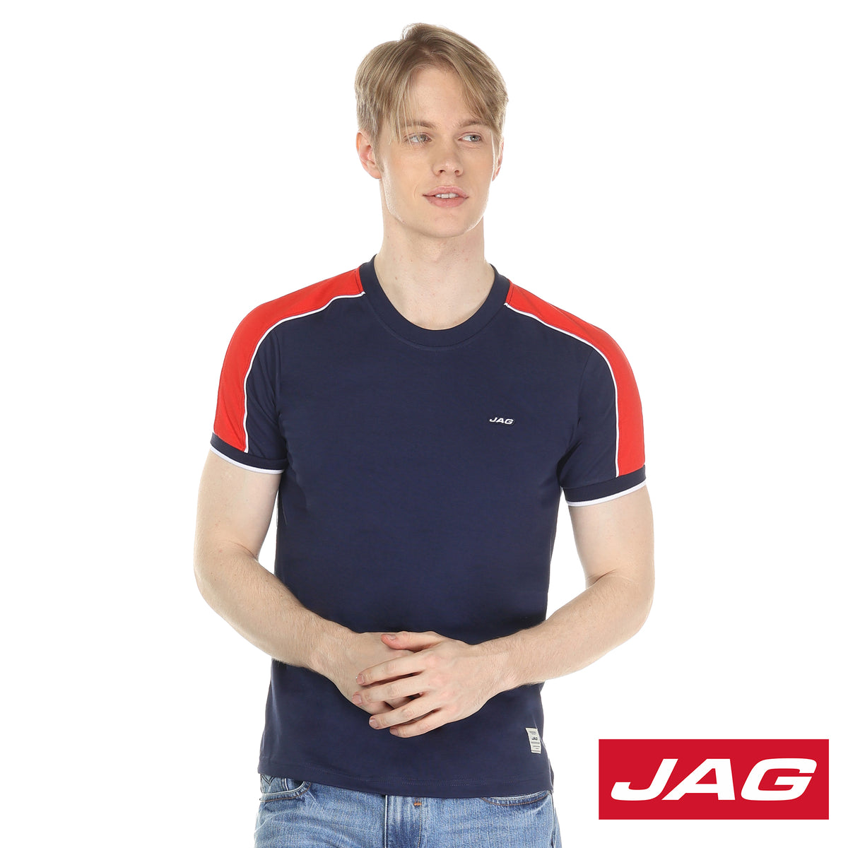 Jag Men's Round Neck Rugged Boxy SJ Bio Polish – Jag Jeans