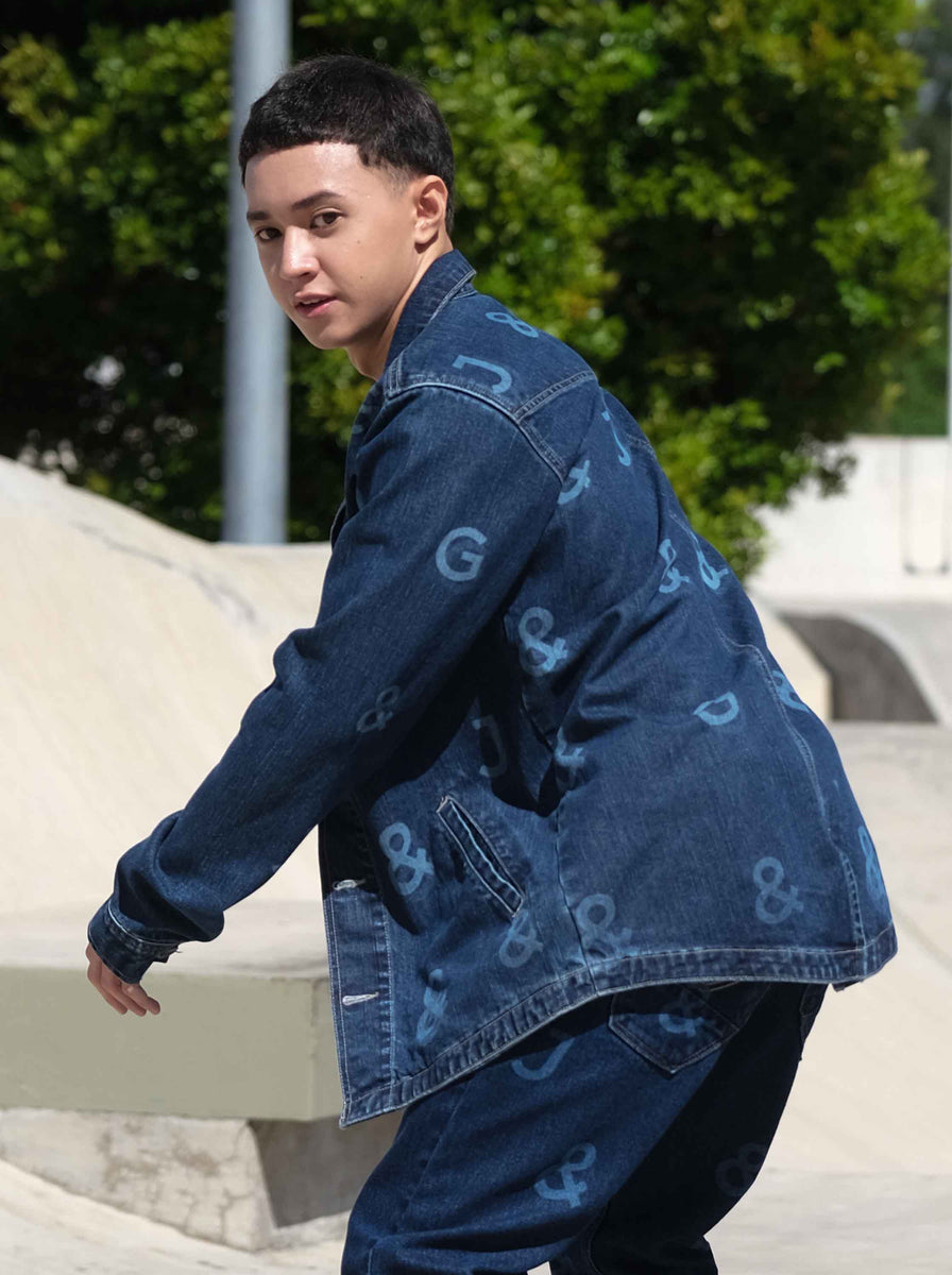 J&G Full Print Denim Jacket – Jag Jeans